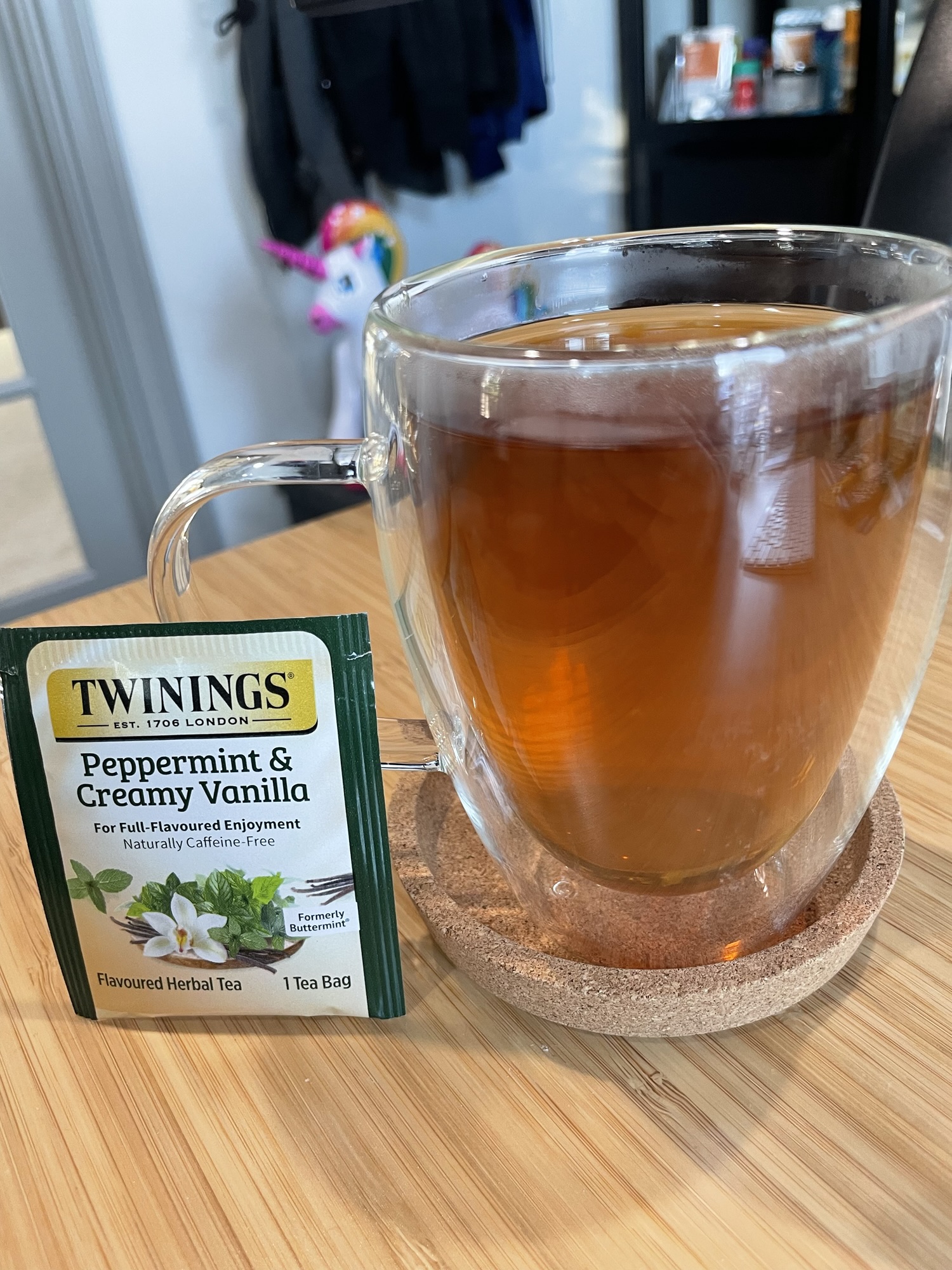 peppermint and creamy vanilla – obligatory tea time