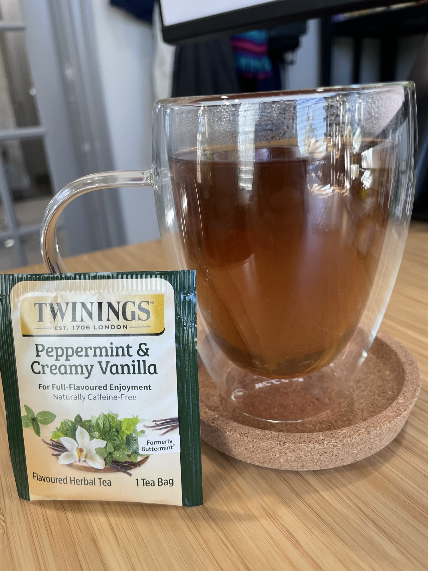 peppermint and creamy vanilla – obligatory tea time